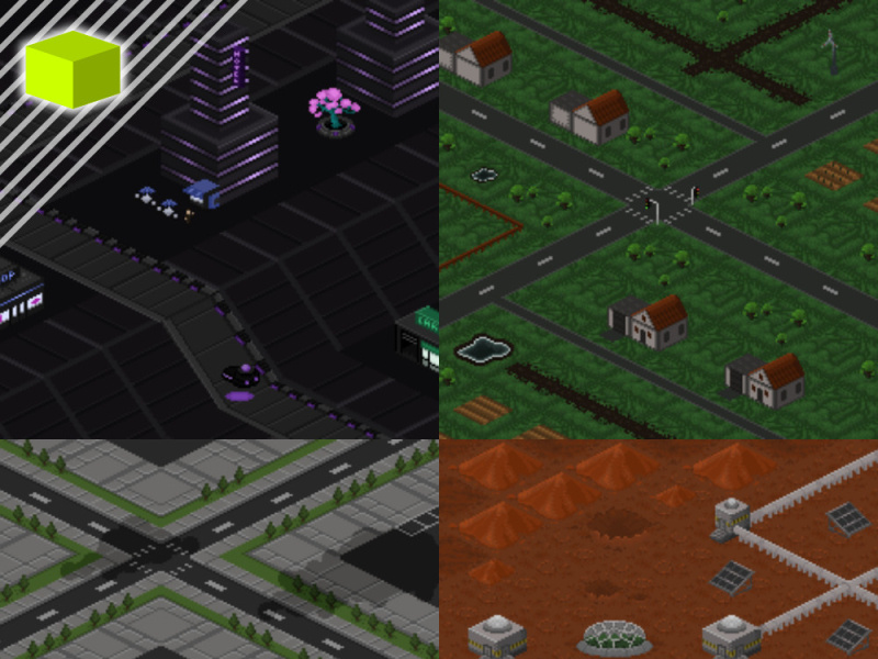 Pixel Tilesets (64x32 | Isometric) by Jana Ochse on Dribbble