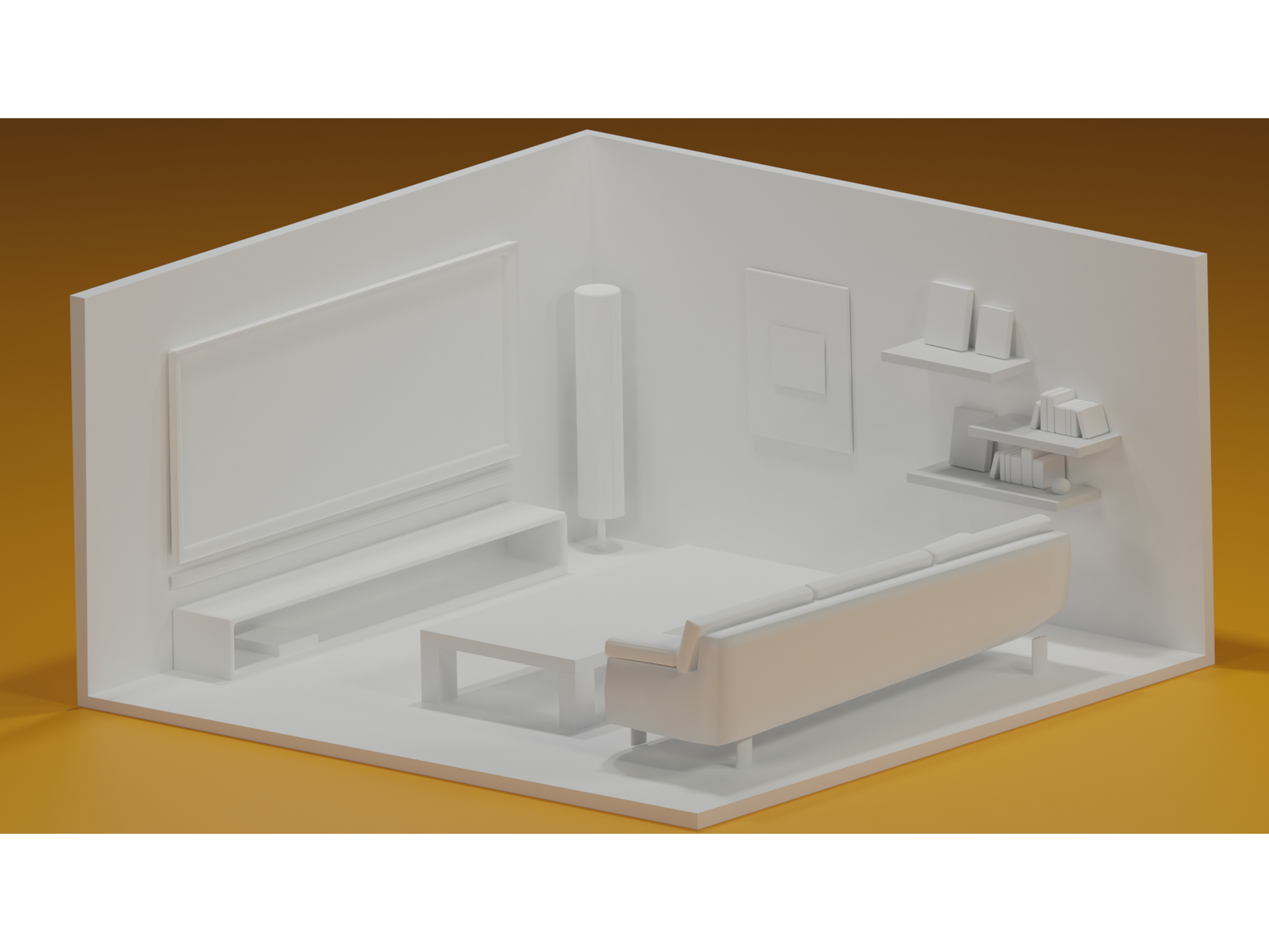 My First 3D Render - Without Color by Cameron Joyner on Dribbble