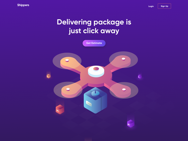 Future Package Delivery by Nikhil More on Dribbble