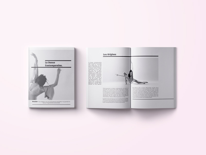 Contemporary dance layout by Pauline Picca on Dribbble