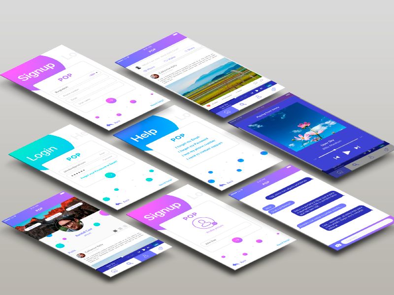 Pop App by Christofer Ramos on Dribbble