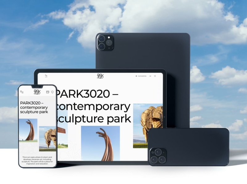 Park 3020 - contemporary art museum website by Intex Agency on Dribbble