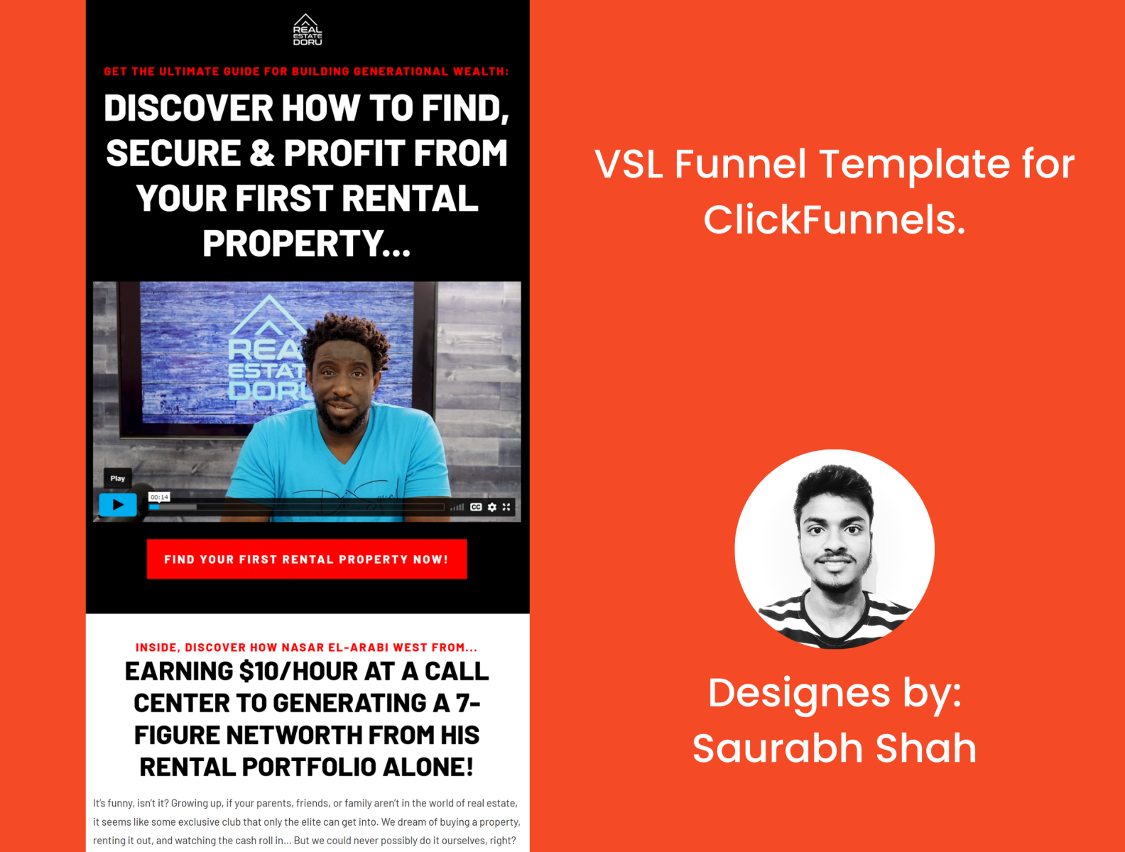 VSL Funnel Design For ClickFunnels By Saurabh Shah On Dribbble