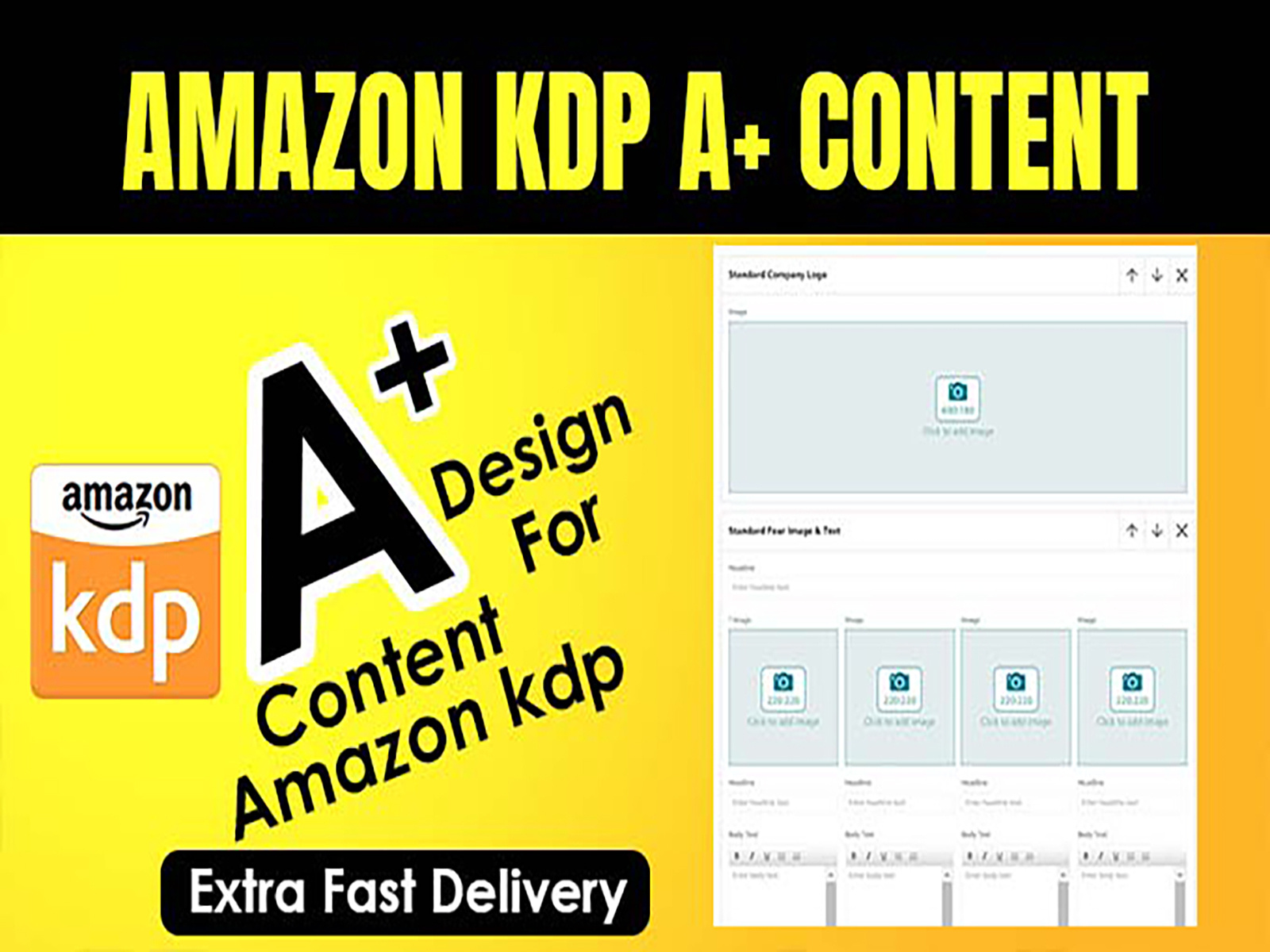 I will design amazon a plus content for book marketing kdp by ...