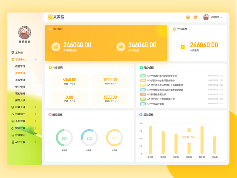 Table data statistics by xie mo on Dribbble