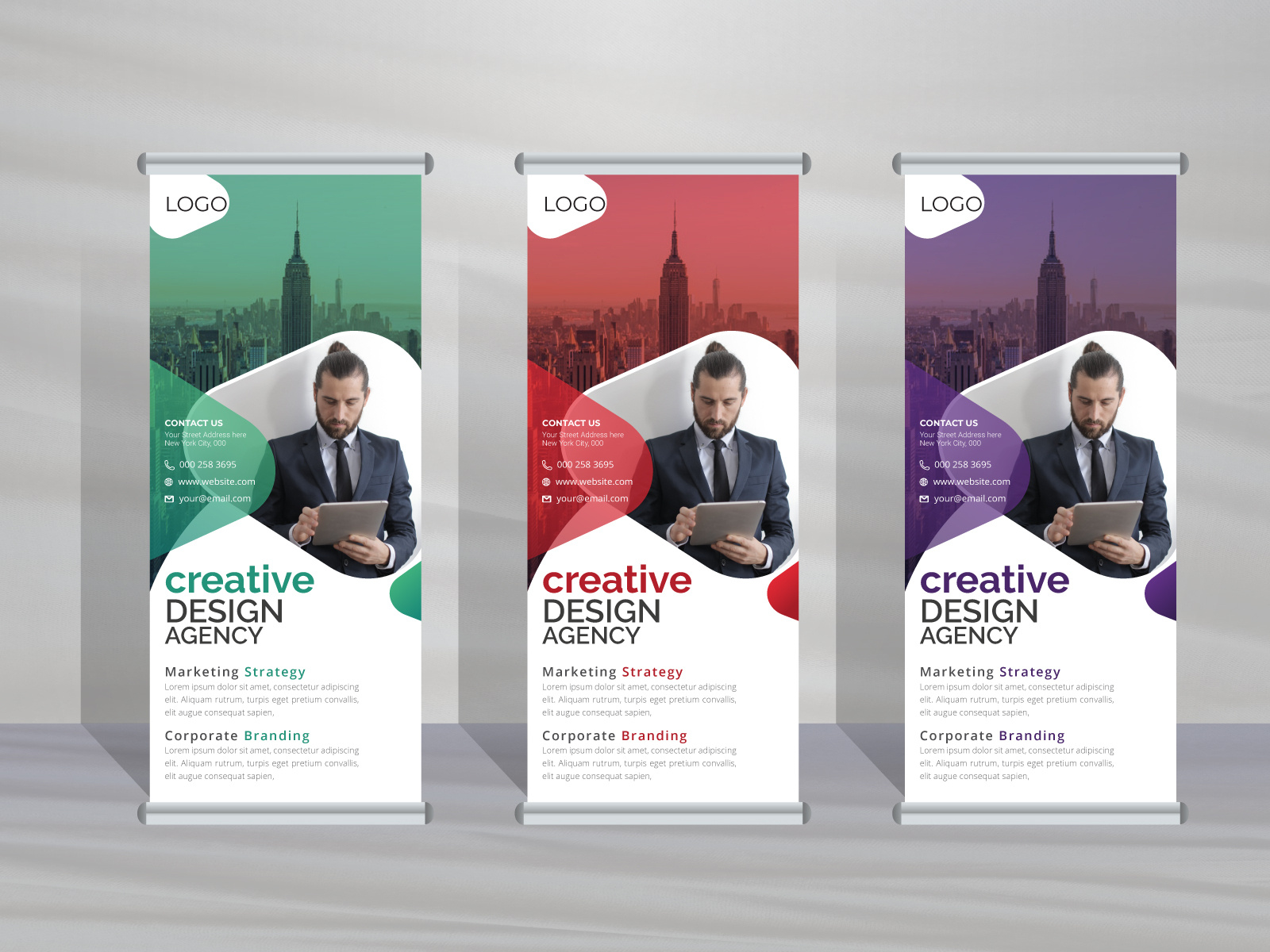 Business Roll-Up Banner Design by Gulam Mustofa on Dribbble