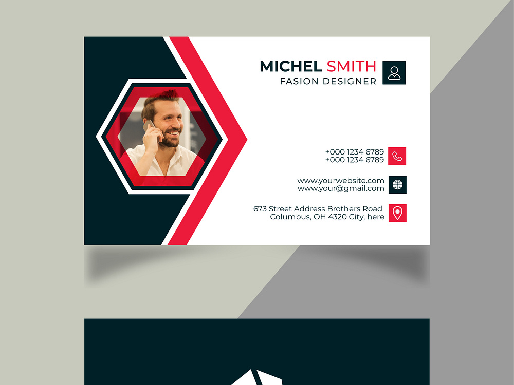 Digital Business card design by MD.KHALIL on Dribbble