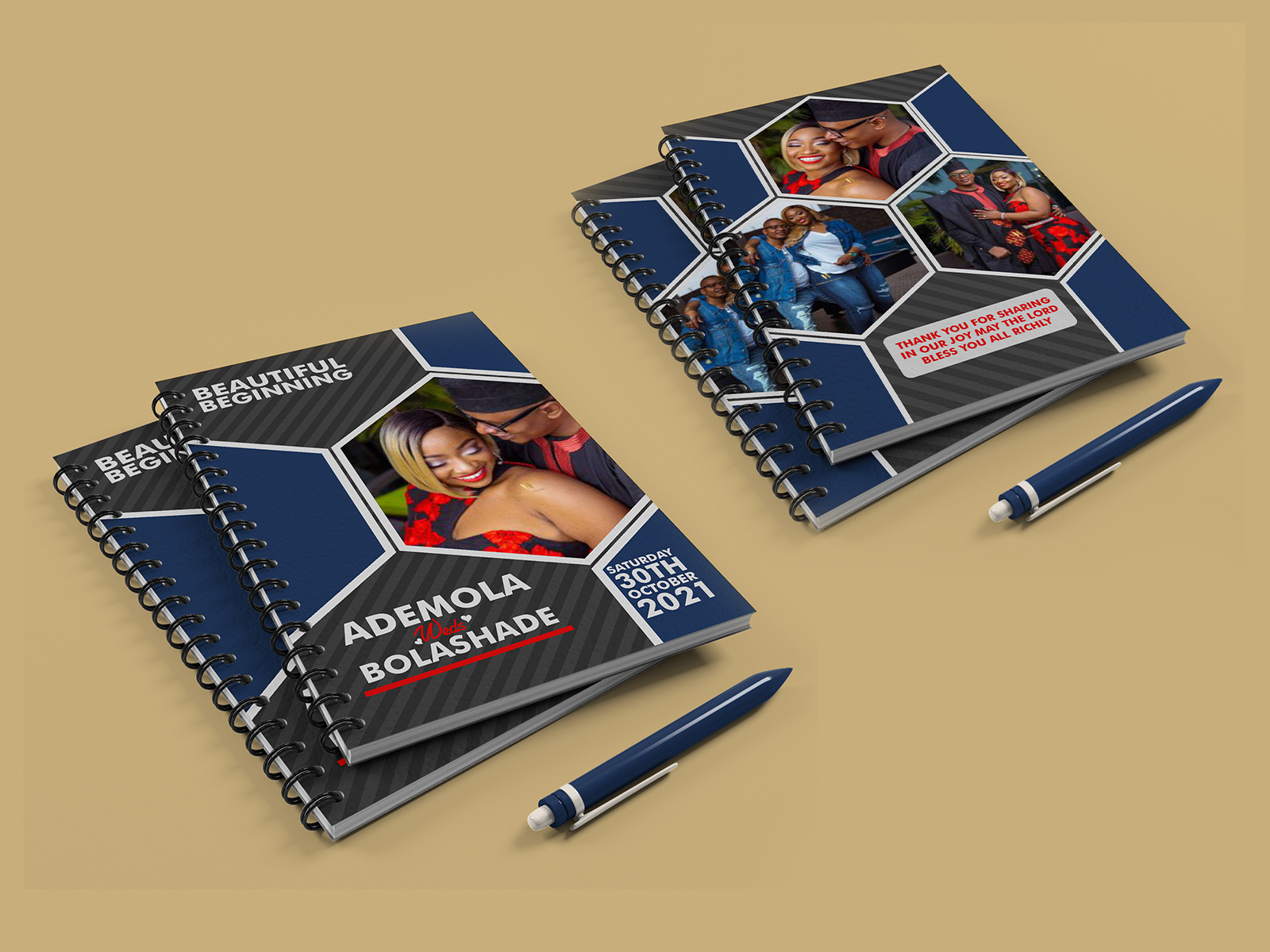 Wedding Notebook/Jotter/Memo by Joshua Matthew on Dribbble