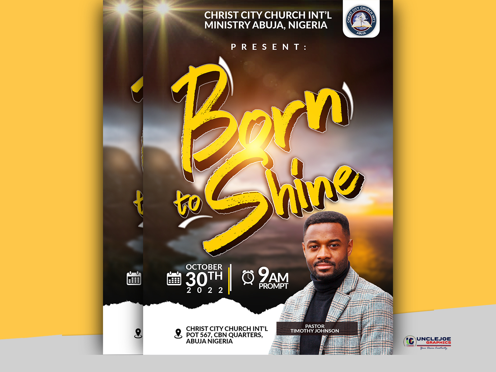 Born to Shine Flyer Design by Joshua Matthew on Dribbble