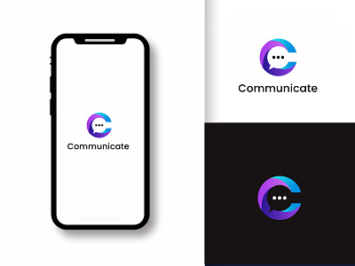 Communicate logo by Hasan on Dribbble