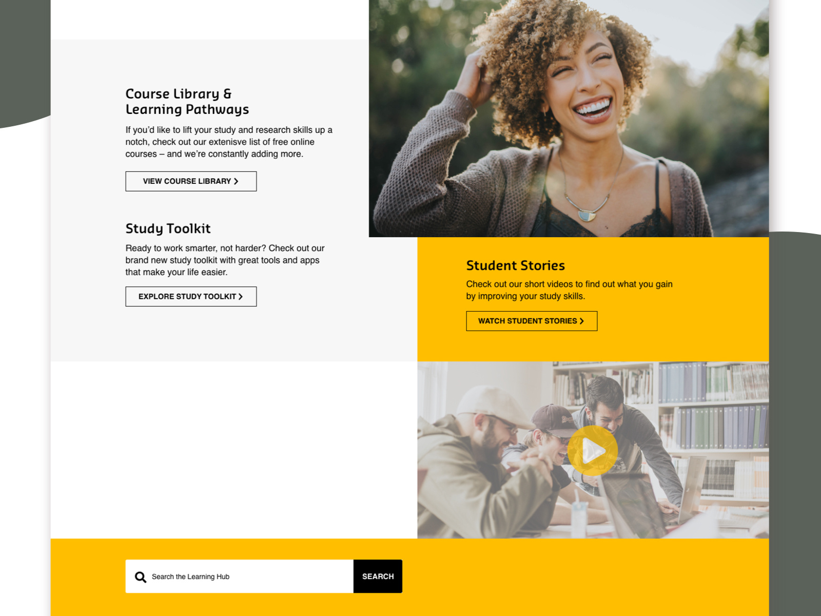 eLearning Hub | Landing Page by Laura Niebel on Dribbble