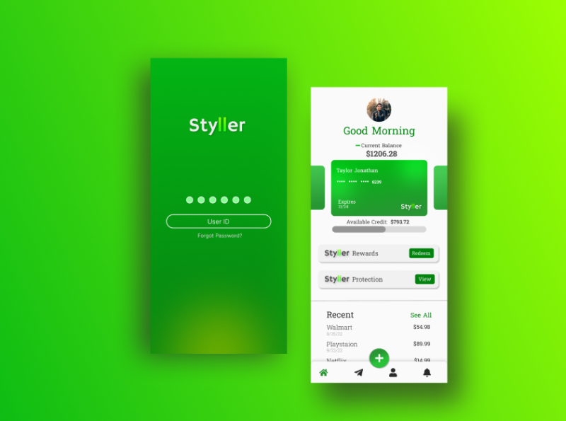 Styller - Card App by Tyler Curtis on Dribbble