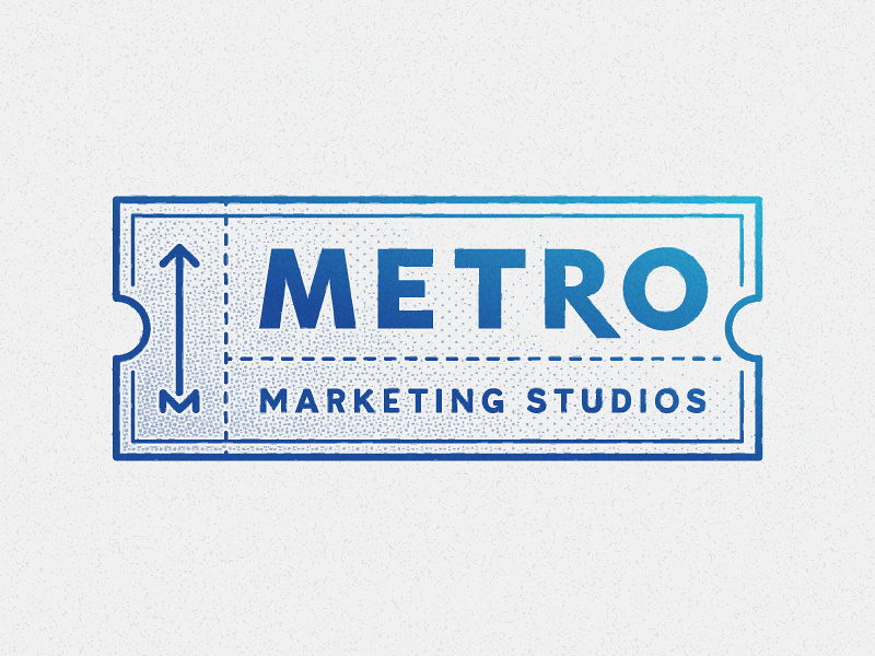 Metro Logo.03 by chad made it™ on Dribbble
