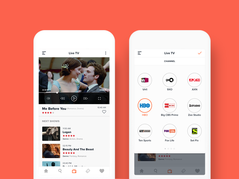 Live TV Show by Naveen Nagar on Dribbble