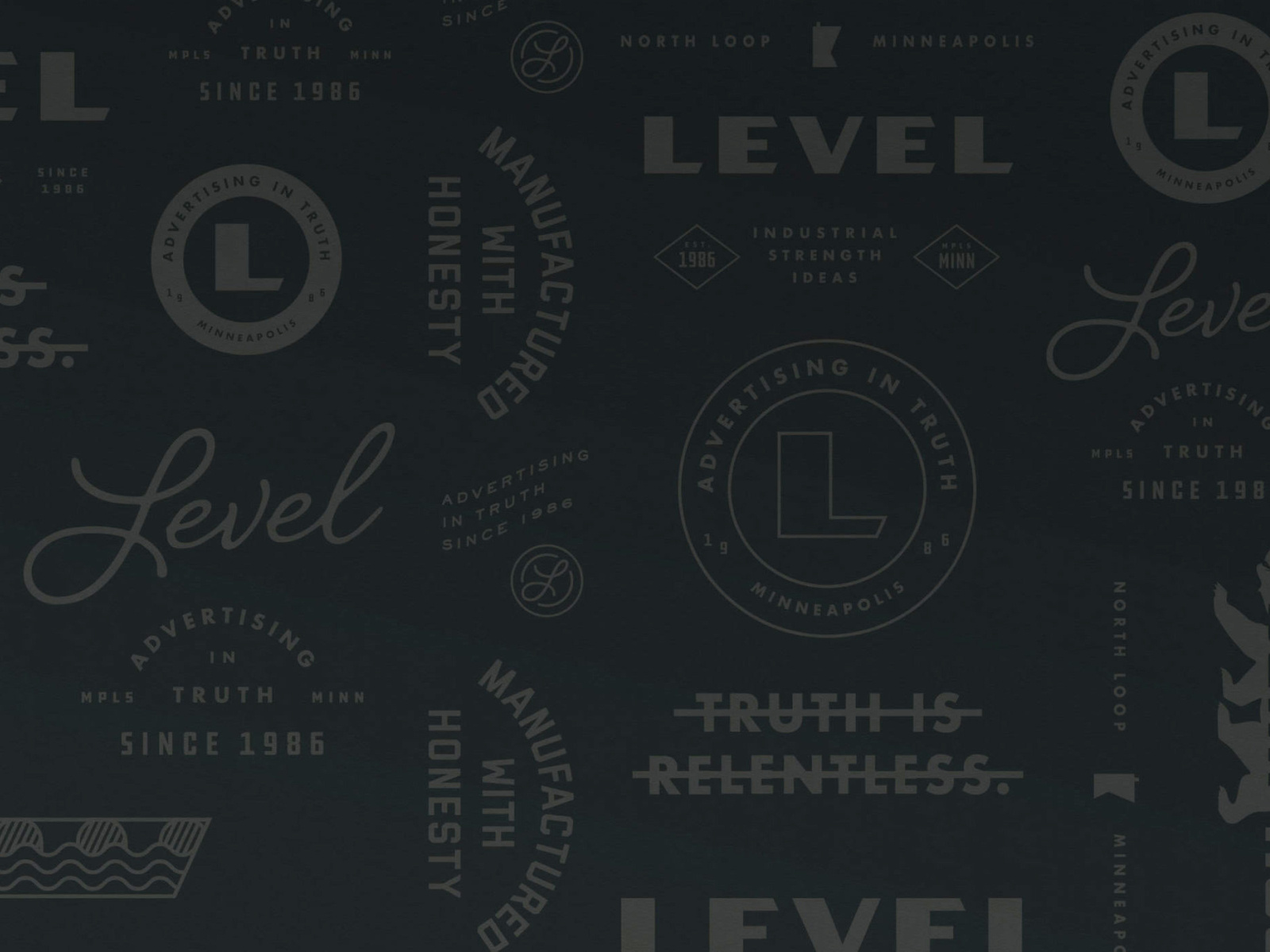 LEVEL Branding Pattern by Lund Design Co. on Dribbble