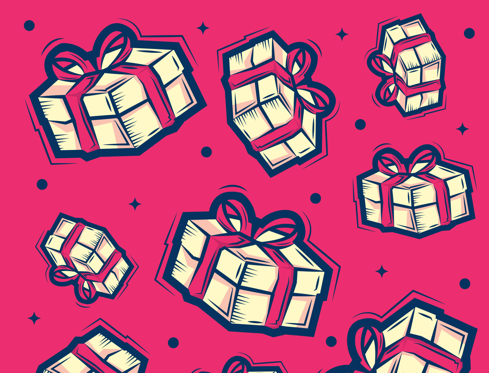 gift box pattern by FLVX on Dribbble