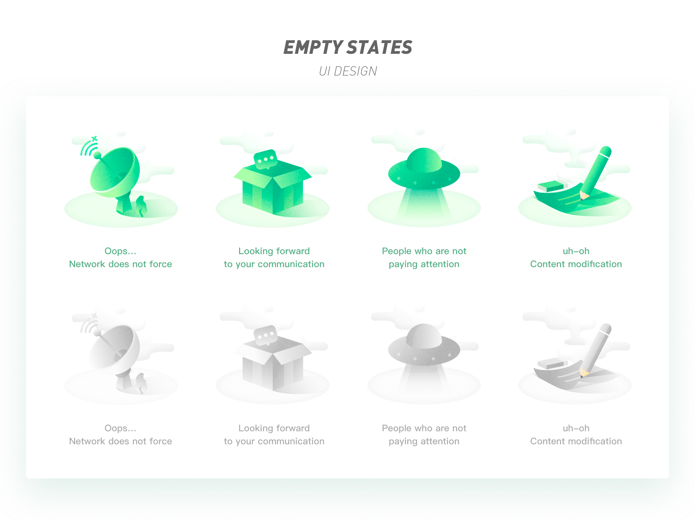 Medical app empty status page by LAFEELI on Dribbble