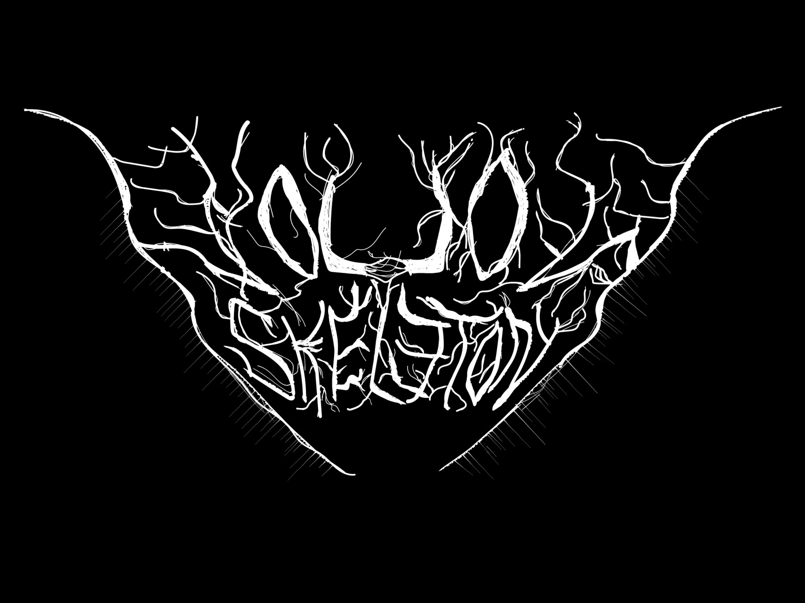 Hollow Skeleton Blackened Speed/Thrash Type Logo by Cerebral Sphere on ...