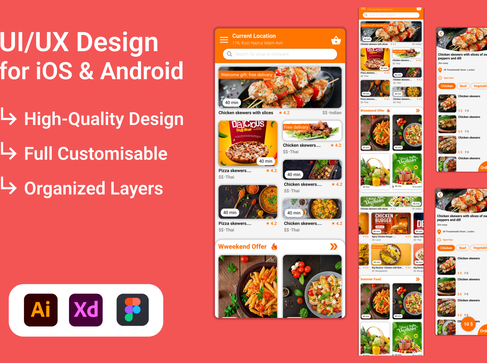 Food Application by Shaheen Uddin Ahmad on Dribbble