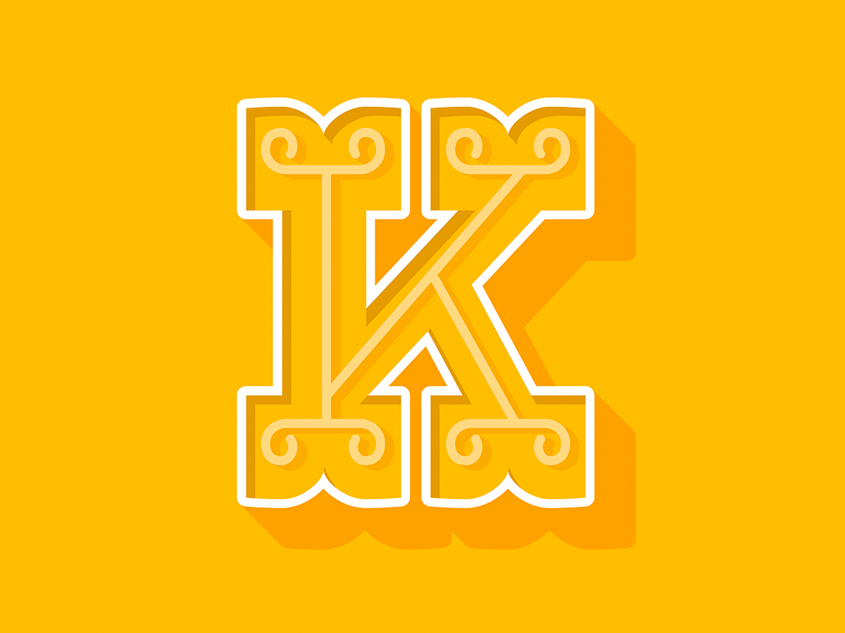 K by Alme Letters on Dribbble
