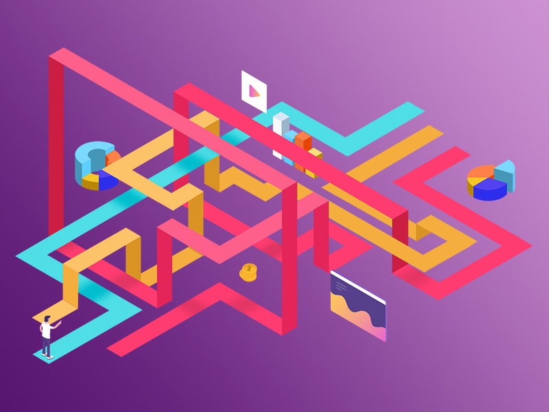Decision Illustration by Nigel C on Dribbble