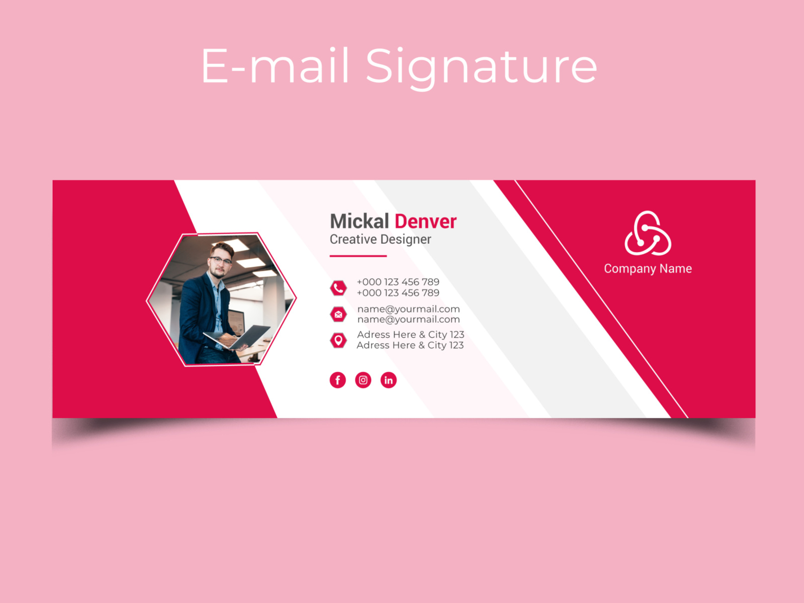E-mail Signature Template by Sayela Ahmed on Dribbble