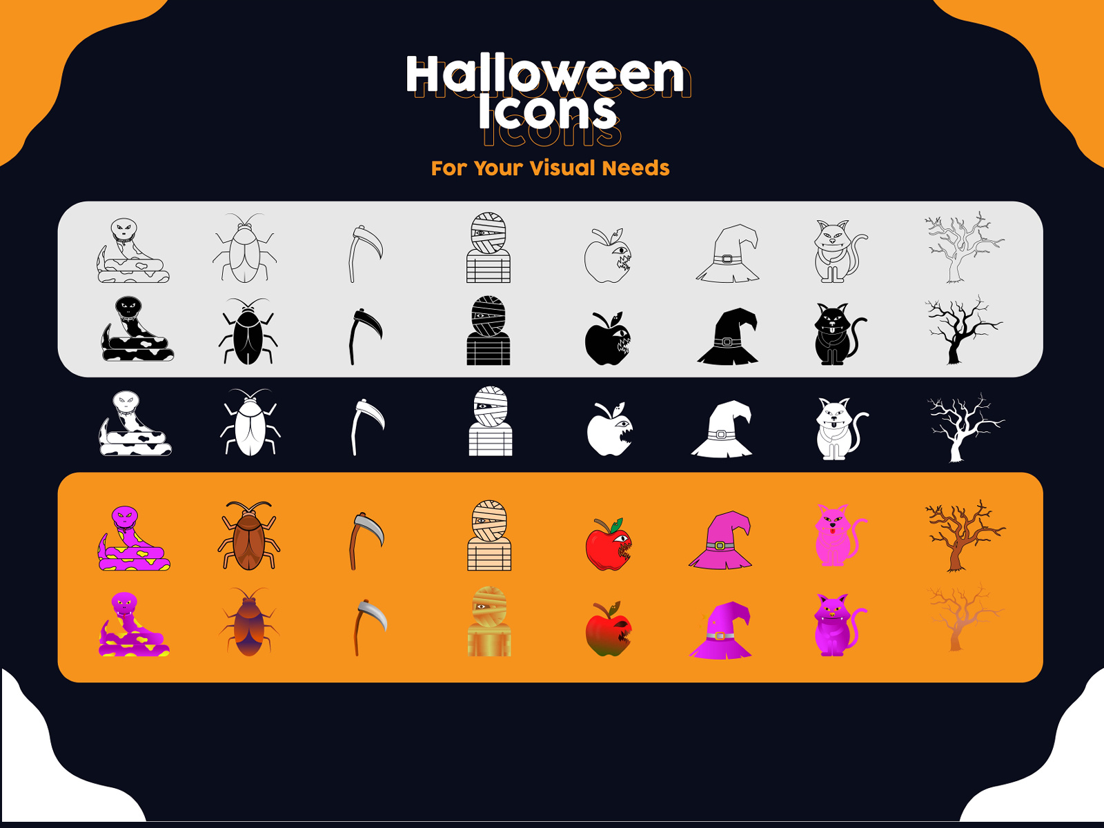 Halloween Icons by Rocket One on Dribbble