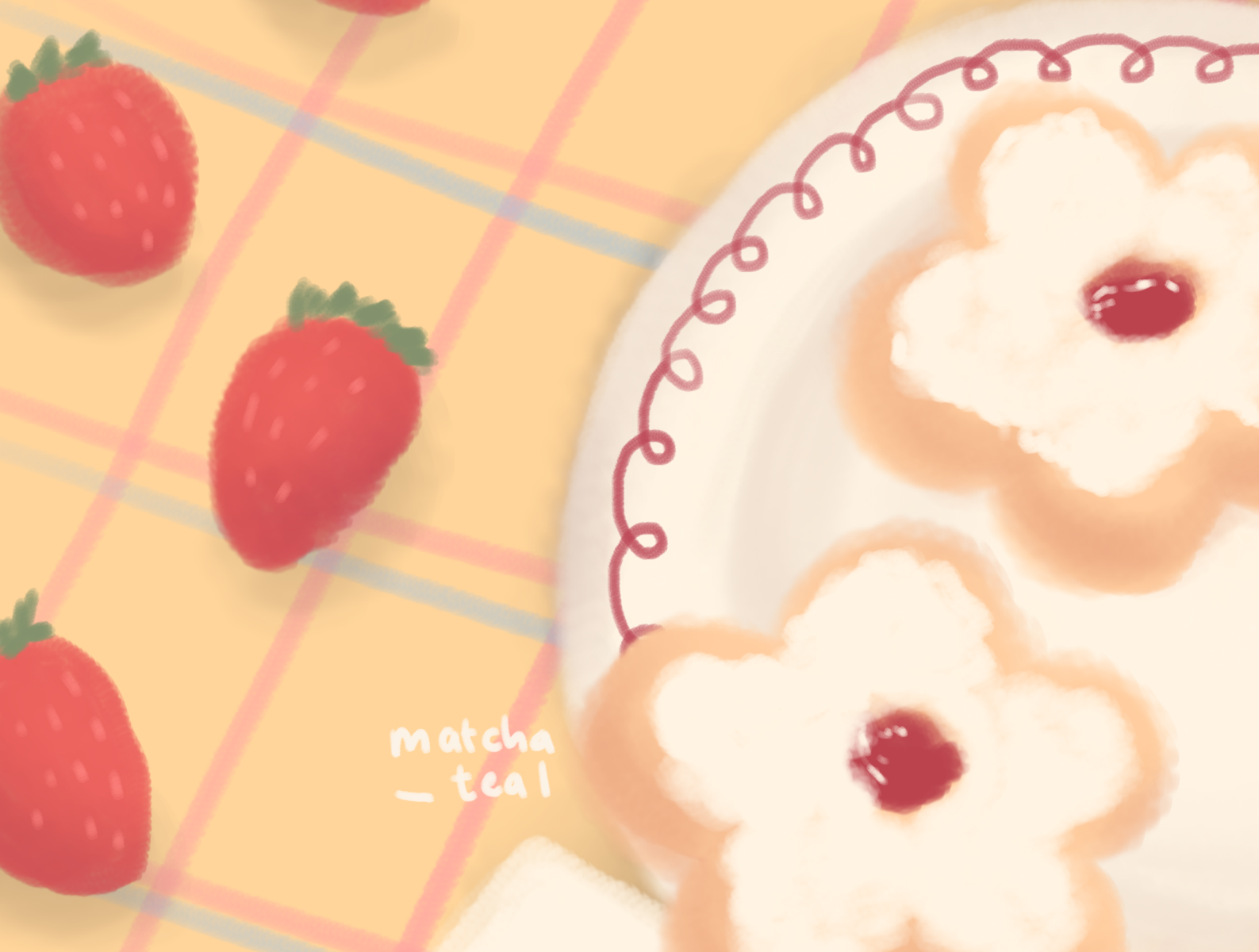 Flower Donuts with Strawberries by Shalika Fadia Aliza on Dribbble