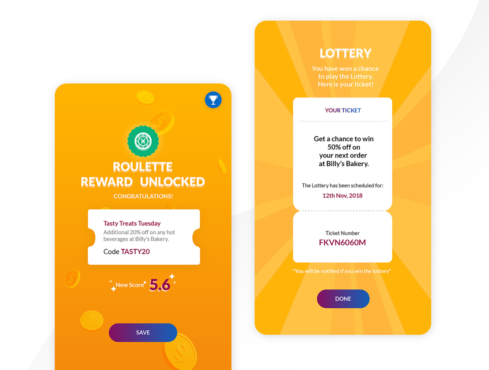 Rewards UI by Hansa Sahu on Dribbble