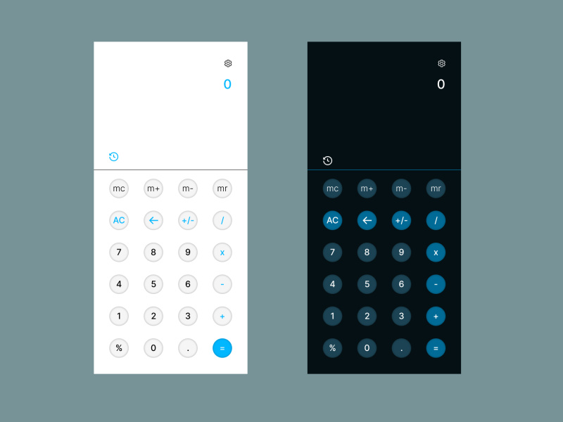 Daily UI Challenge 004 - Mobile Calculator by ANSHUMAN SINGH on Dribbble