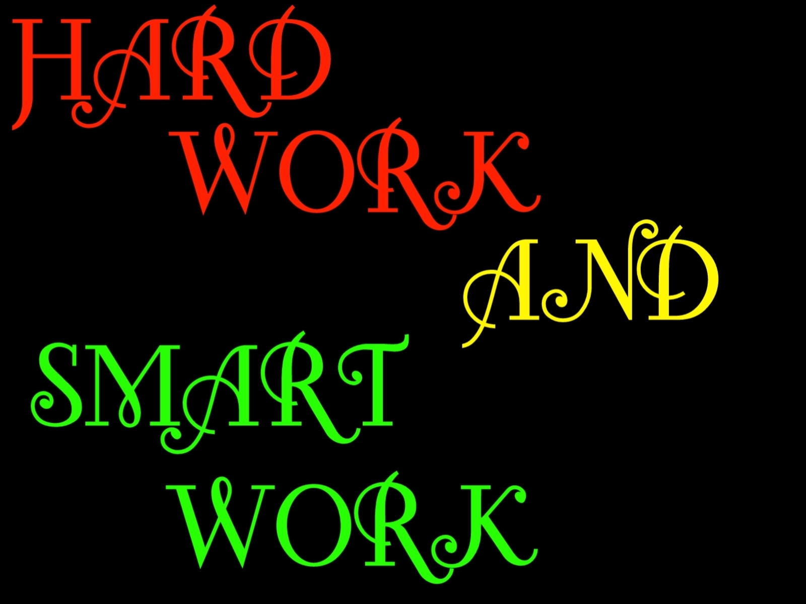 Hard work and smart work by CreatorGT on Dribbble