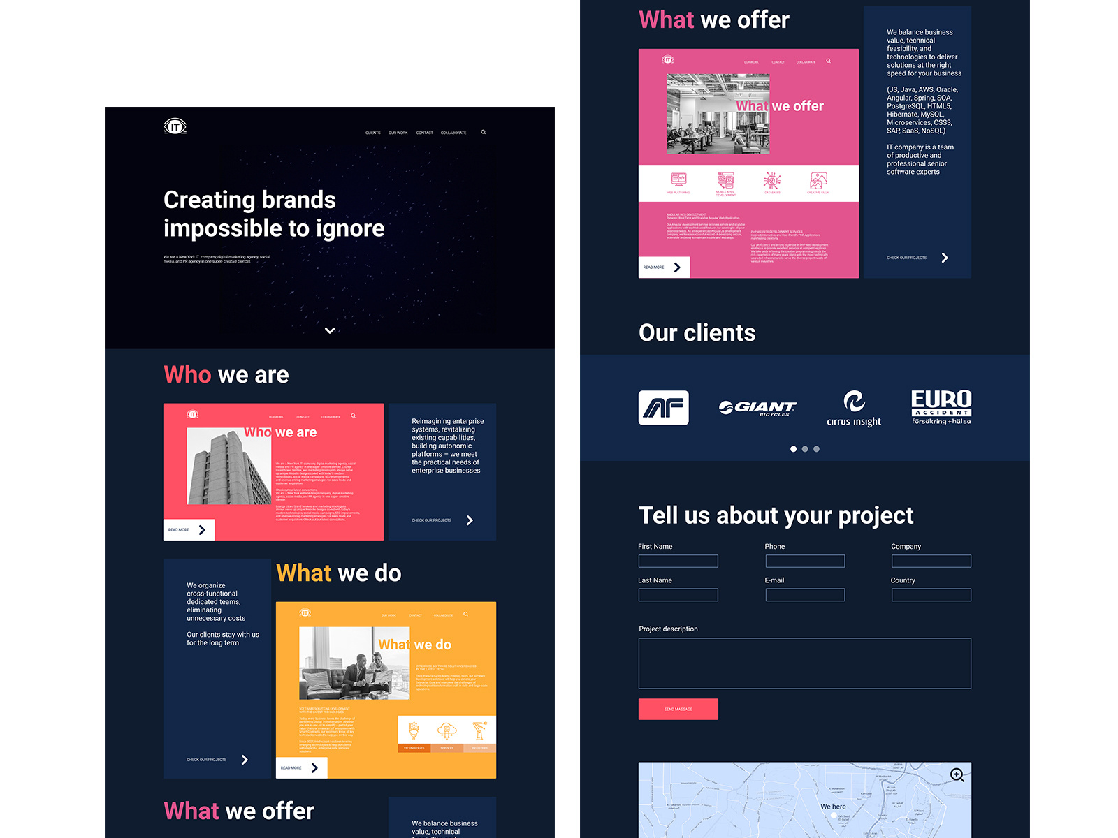 Design site by Valeria on Dribbble