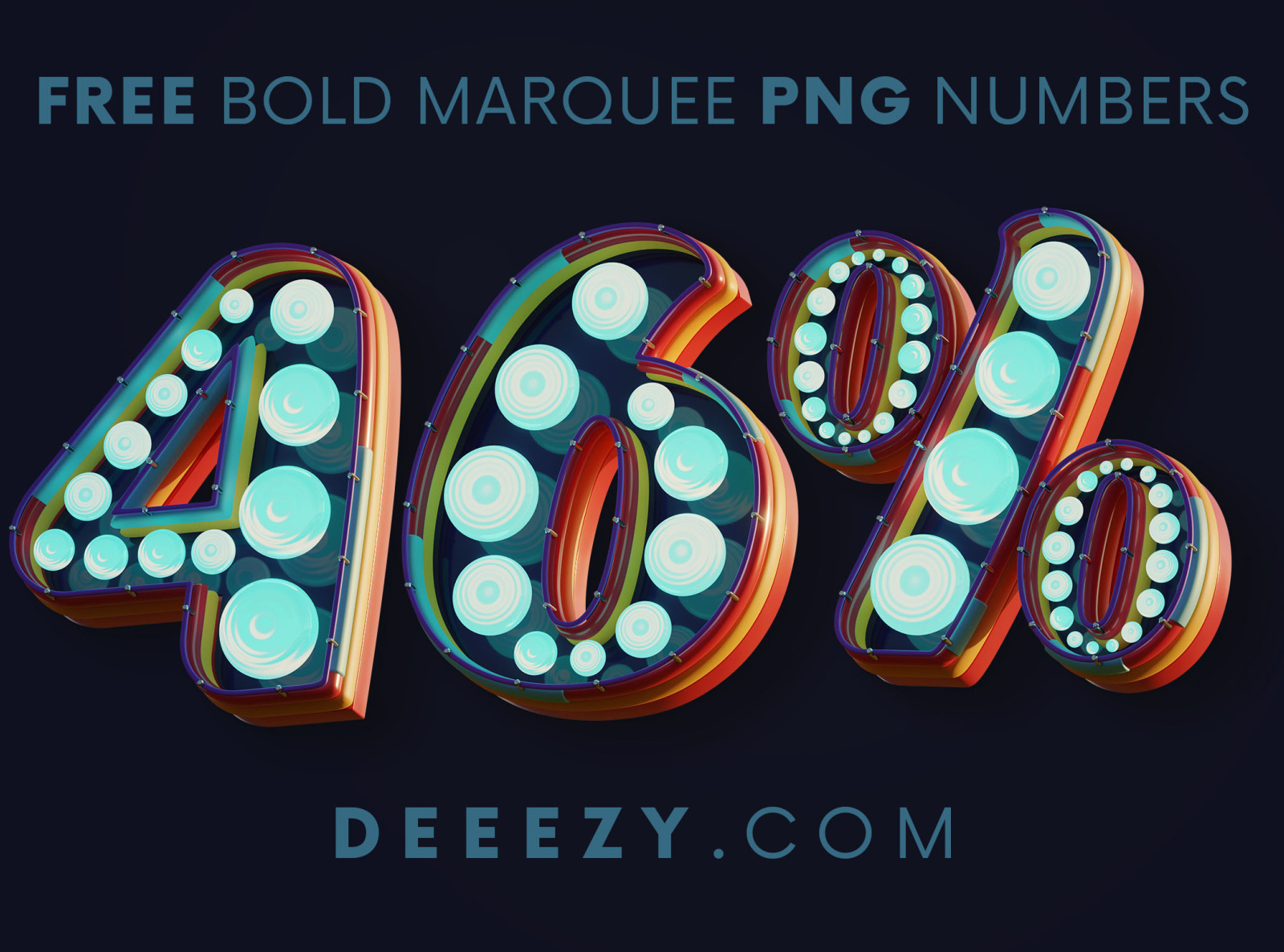 Marquee Number Template Marquee Number Template