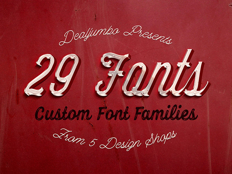 Mega Bundle: Best Custom Fonts by CruzineDesign on Dribbble