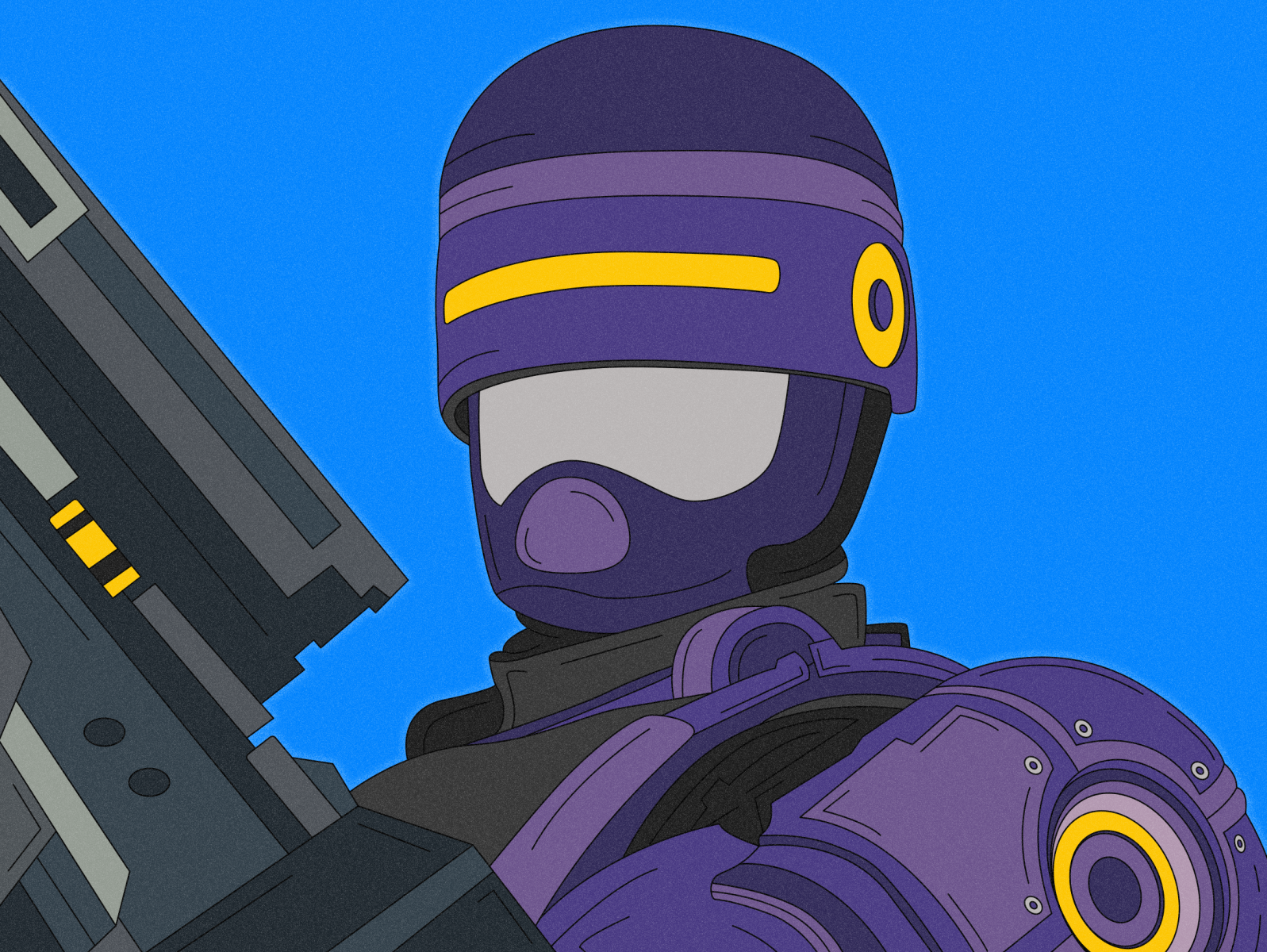 Robocop | Illustration Fan Art by Angel F. Estrella on Dribbble