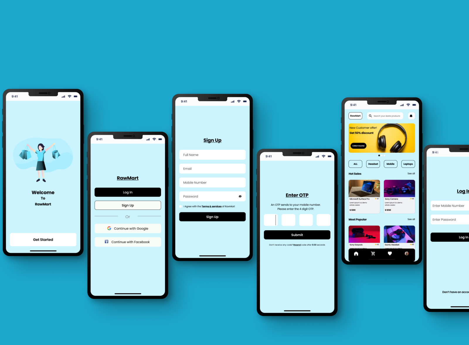 E-commerce mobile app design by Rahul Deb on Dribbble