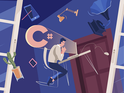 What is a C# Developer? by Mie Le on Dribbble
