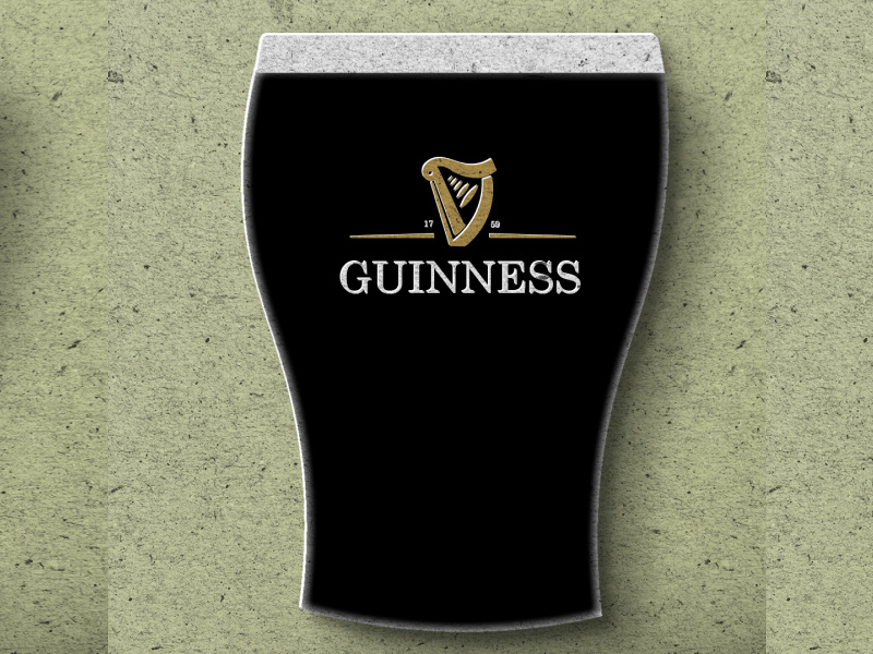Paper Cut Guinness by Felix on Dribbble