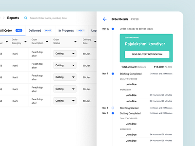 Boutique order management software design and wireframes by Muhammed ...