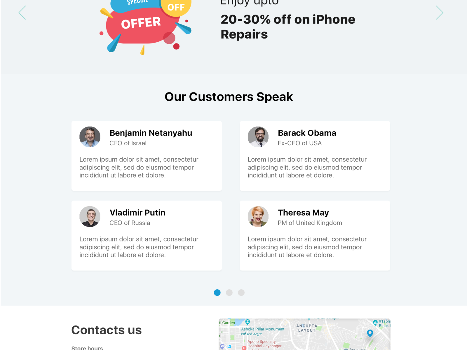 Testimonials UI Design for a website by Muhammed Ashique Kuthini on ...