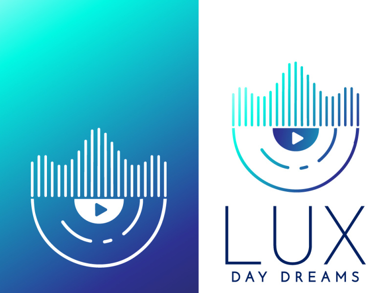 logo design with gradients effect by Foysal hossain on Dribbble