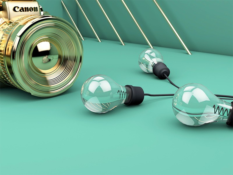 Gold Camera by Levitskaya on Dribbble