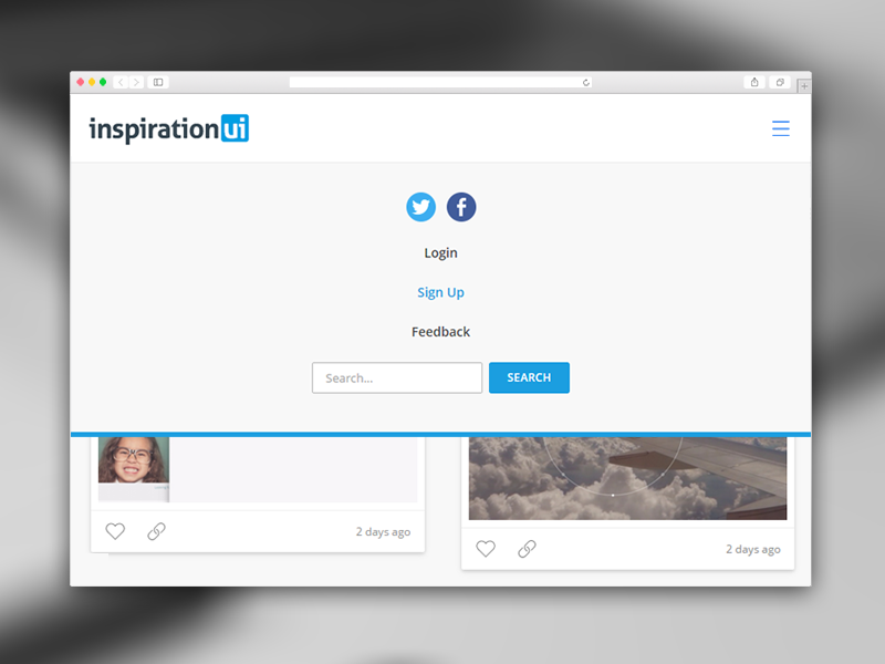 Inspiration UI site by Mihai Ionut on Dribbble