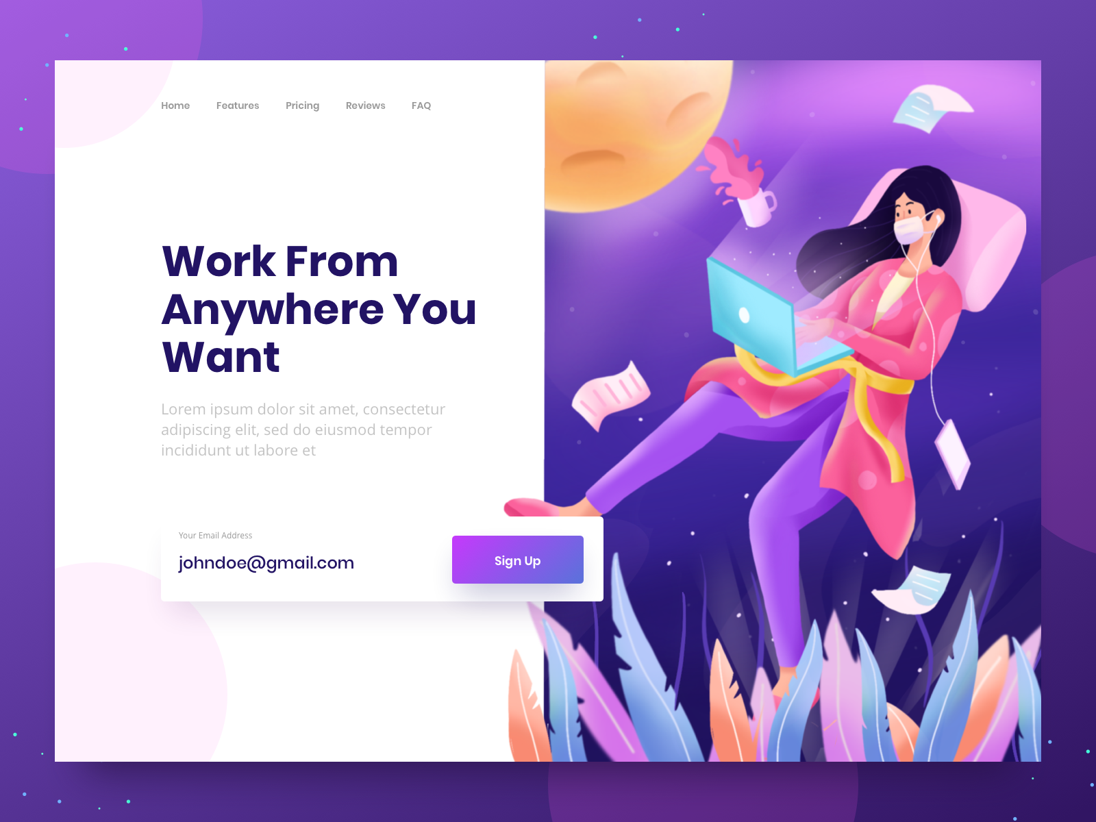 Work From Home Header by Herdetya Priambodo for Plainthing Studio on ...