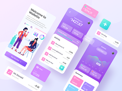 Browse thousands of Wallet Screen images for design inspiration | Dribbble