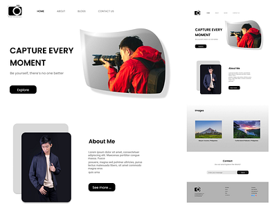 Photography : UI/UX Design Landing Page by Kurtz Warren Bariso on Dribbble