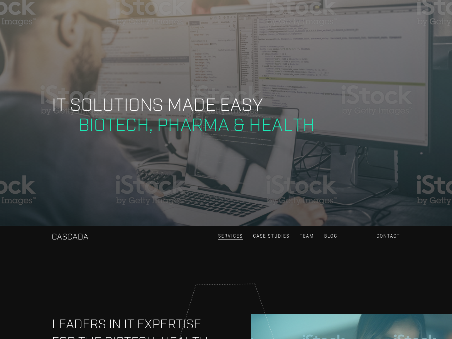 IT Company Homepage Concept by George Yasbic on Dribbble