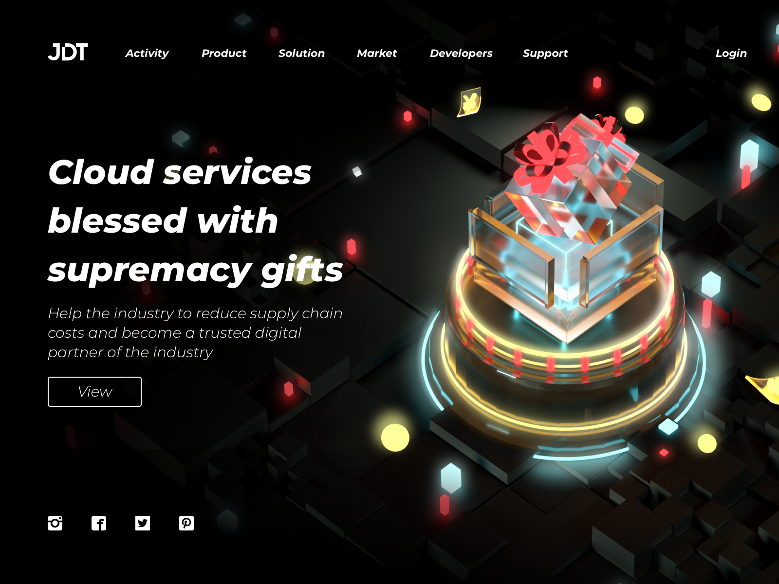 JDT C4D Banner 3 Visual Design by 秦能补拙的大表哥 on Dribbble