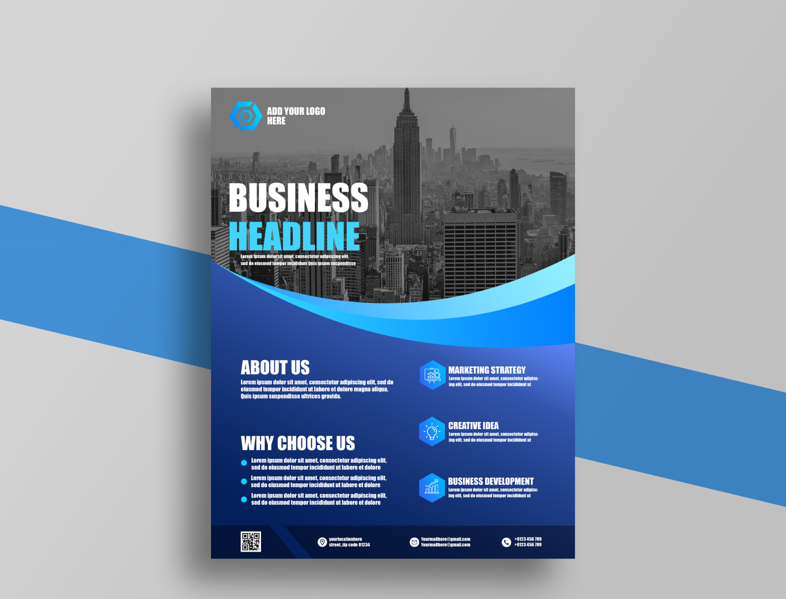 Corporate Business Flyer by Rainessa Insera on Dribbble