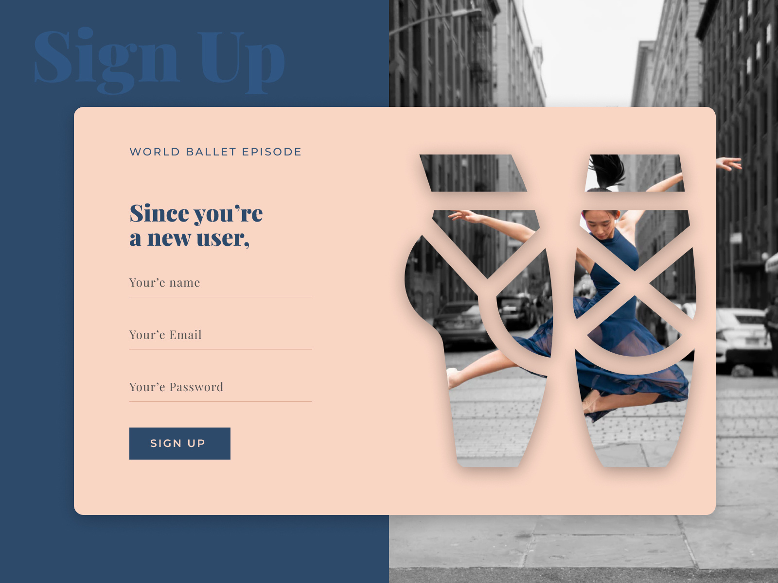Sign Up - DailyUI by Utkarsh Shukla on Dribbble